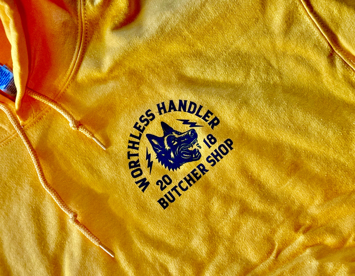 Butcher Shop Hoodie – Worthless Handler