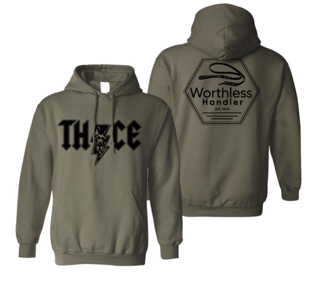 TH⚡️CE Hoodie – Worthless Handler