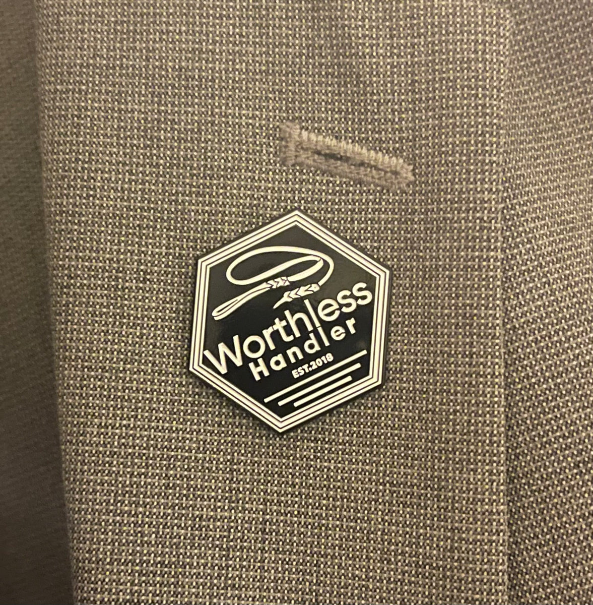 Metal Diecast Pin – Worthless Handler