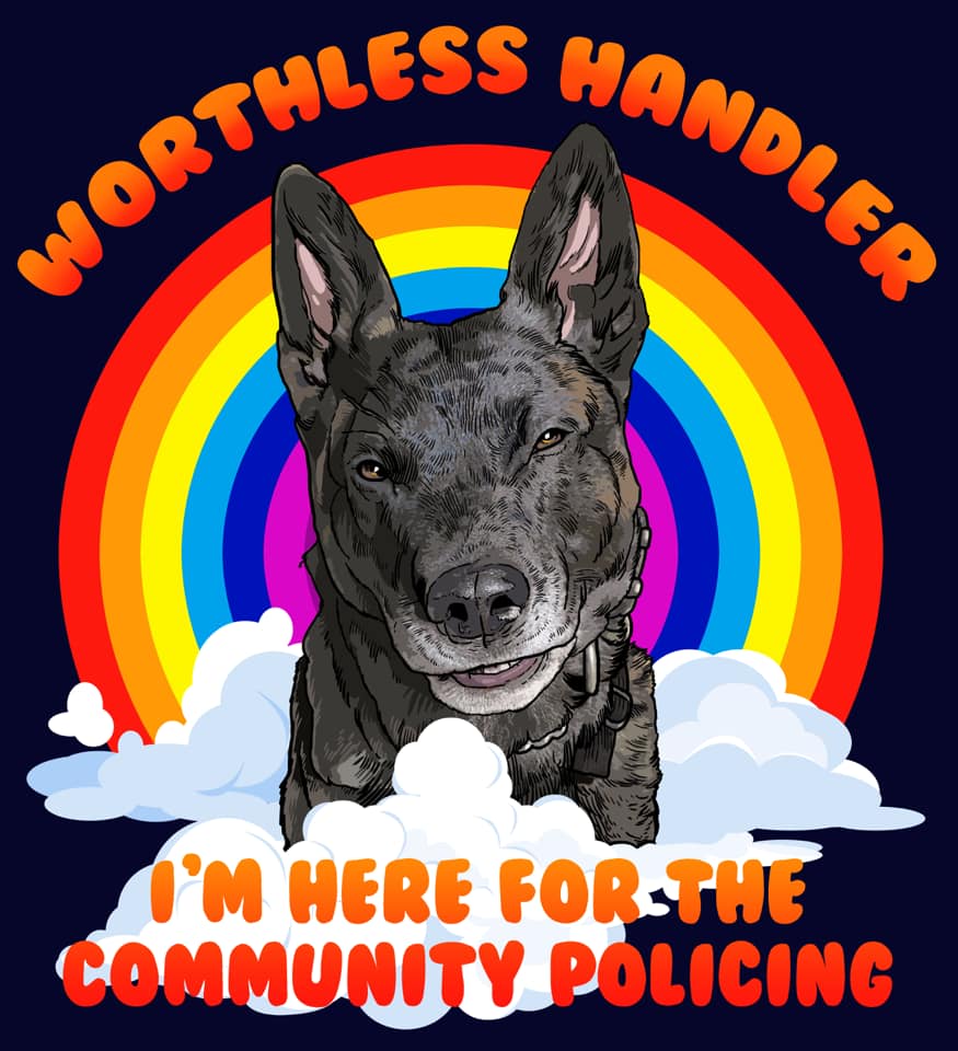 Community Policing Sticker – Worthless Handler