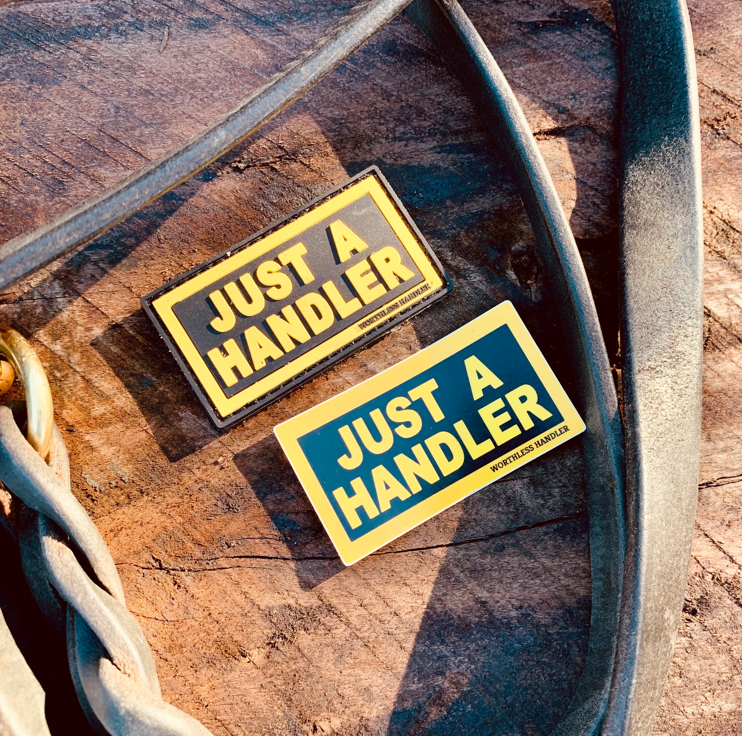 Just A Handler patch & sticker set – Worthless Handler