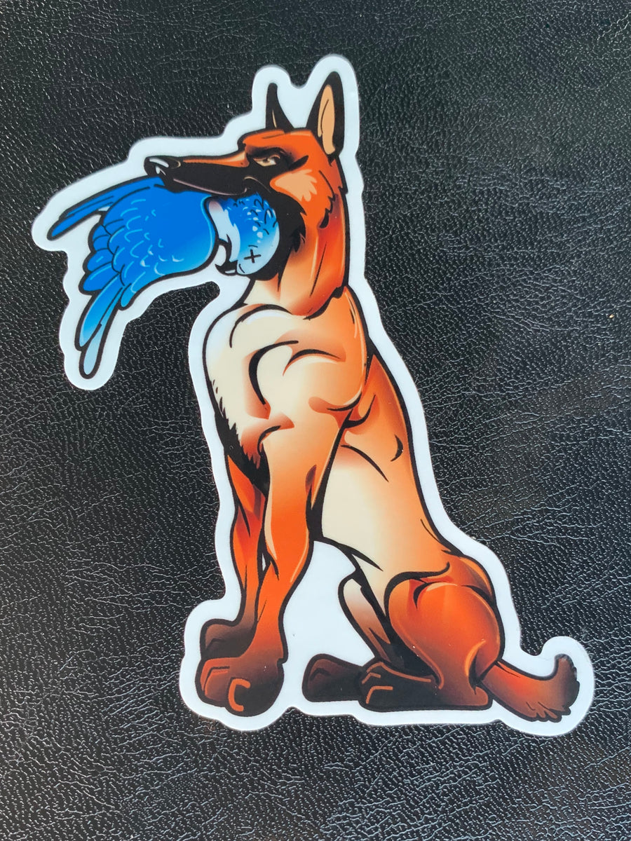 Blue Falcon Watchdog Sticker – Worthless Handler
