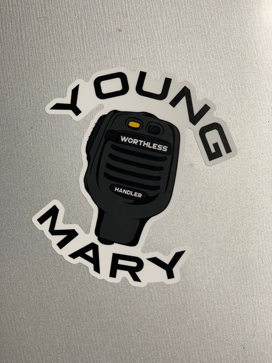 Young Mary sticker – Worthless Handler